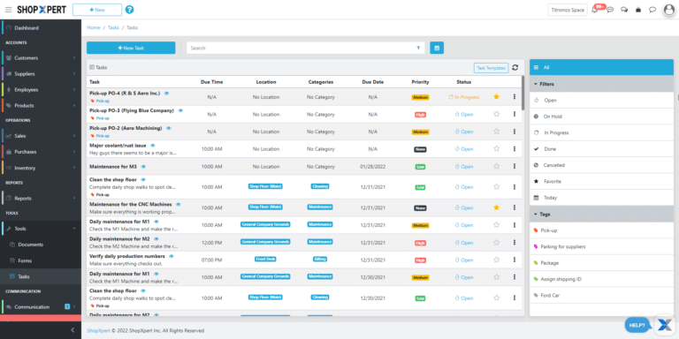 ERP Software for Manufacturing Businesses - ShopXpert